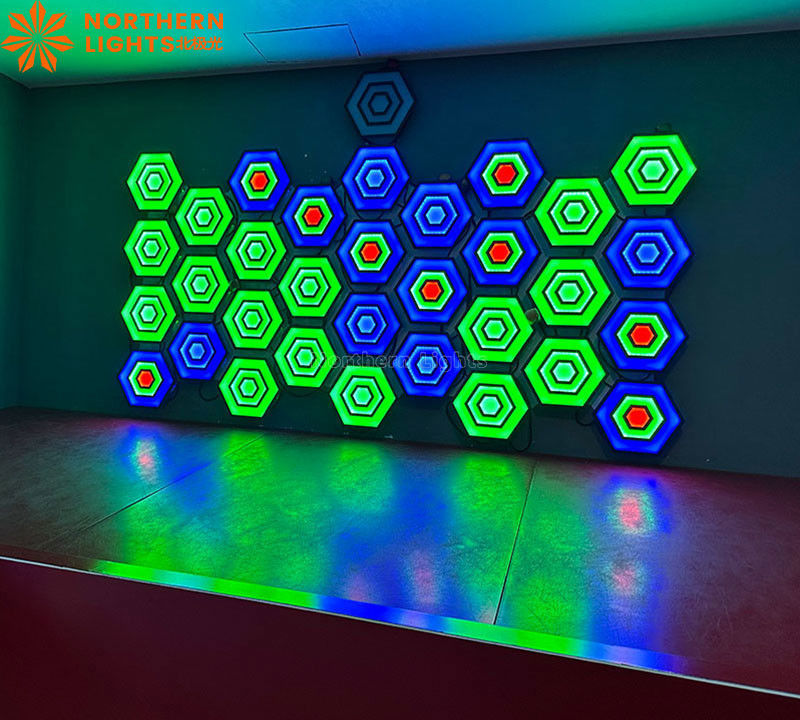 새로운 액티브 게임룸 LED 센서 인듀스 인터랙티브 라이트 헥사곤 액티브 게임 아레나