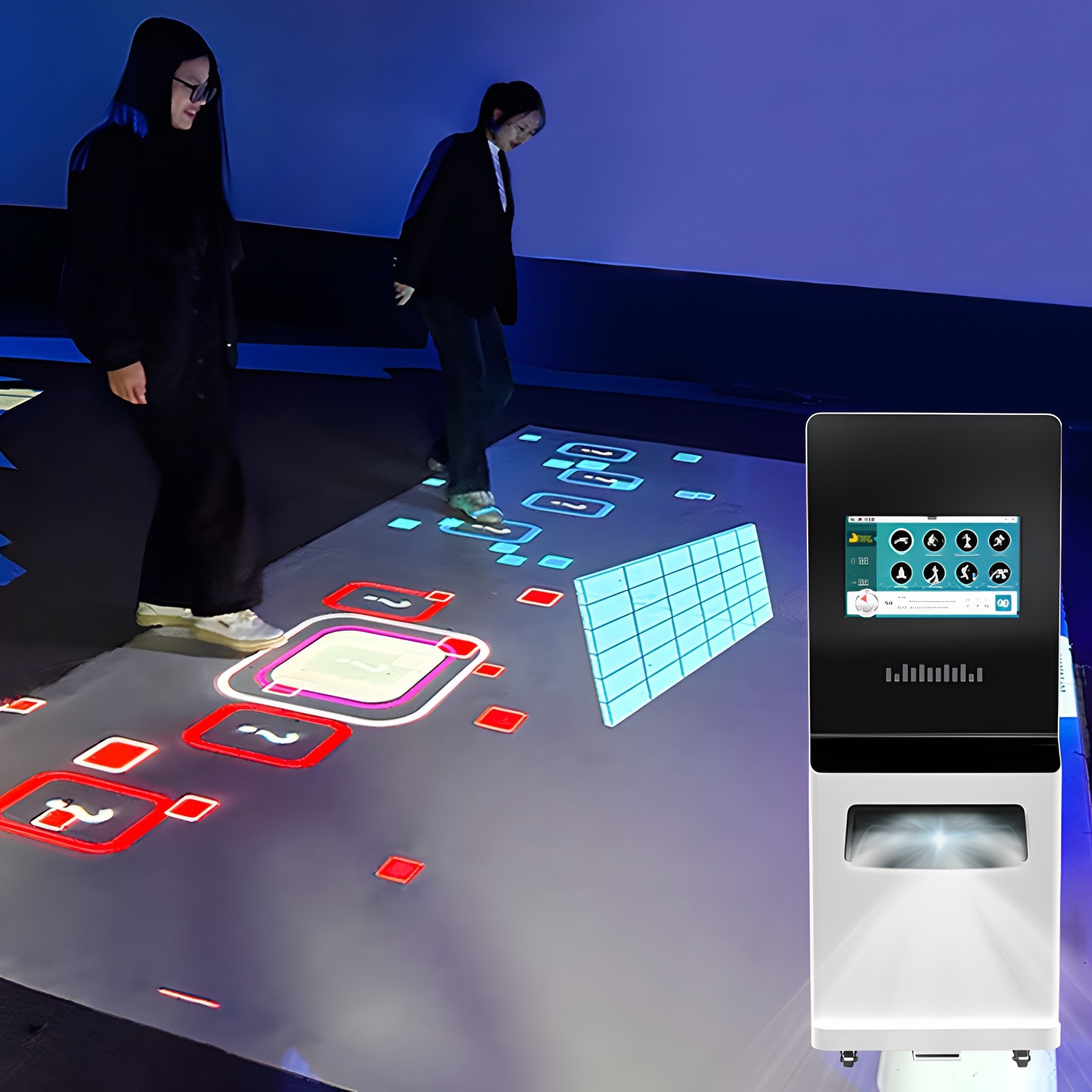 실내 놀이터 올인원 프로젝션 홀로그램 프로젝터 게임 기계